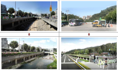 [신림 건영3차] 도림천 복개 철거 및 친수공간 조성 예상 이미지 : 네이버 블로그